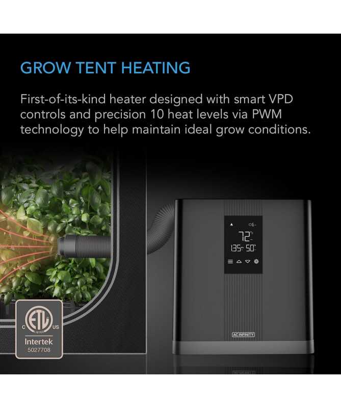 AC Infinity THERMOFORGE T3 - Plant Heater/Warmer, 10 Levels of Heat ...